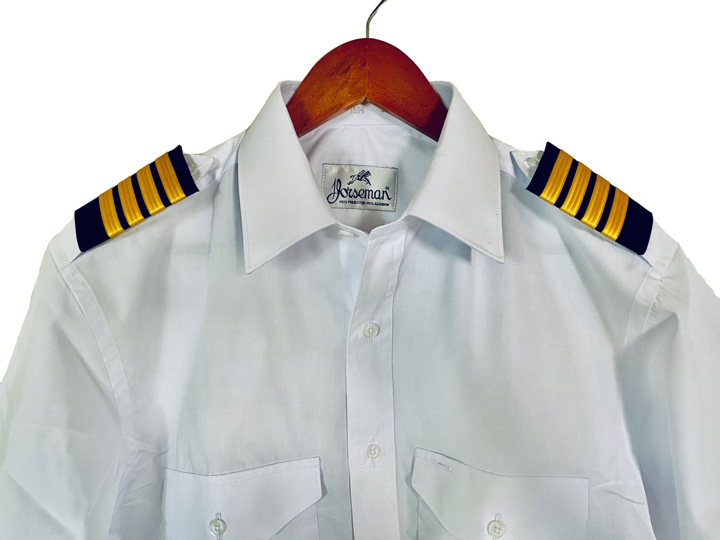Camisa Piloto Aviador HOMBRE – Marca HORSEMAN – Pilot Shop México